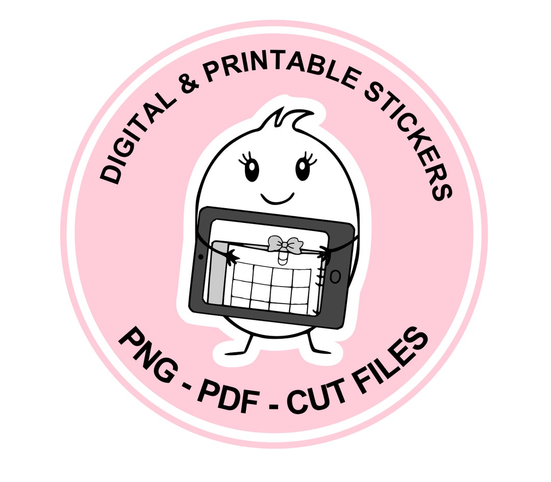 Digital and Printable Cute Character Olive Stickers DIGITAL PLANNING - Etsy