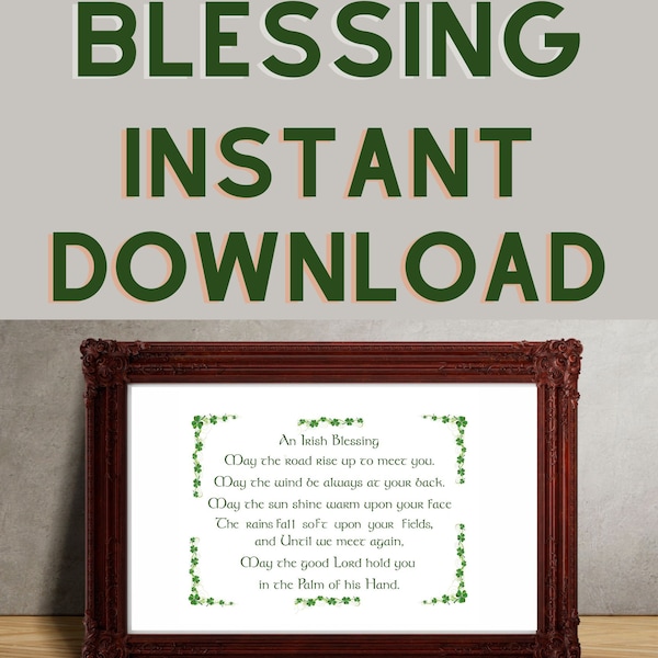 Irish Blessing - Etsy