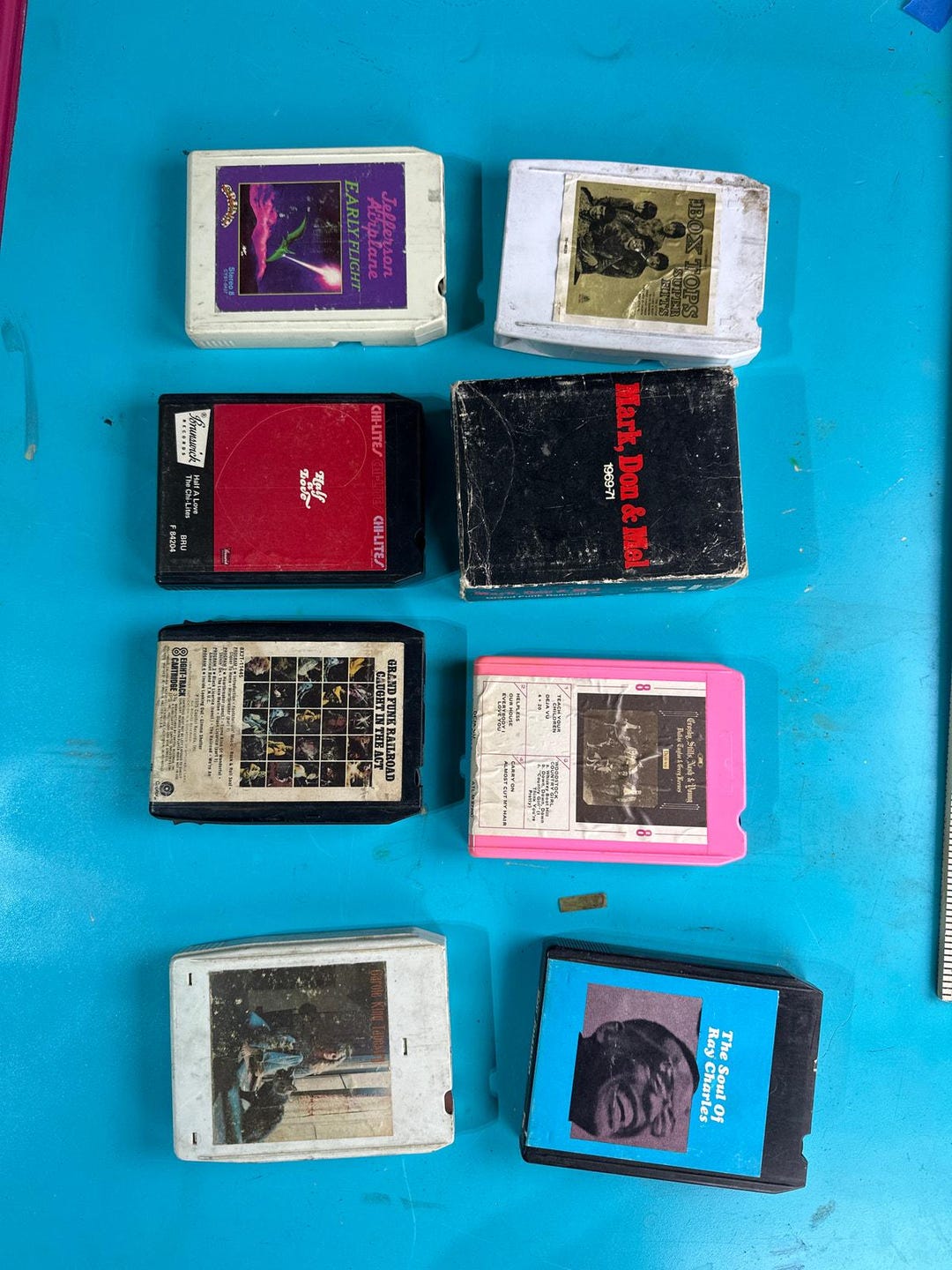 Lots of Eight Vintage Eight Track Cassette From the 1960s and 70s ...