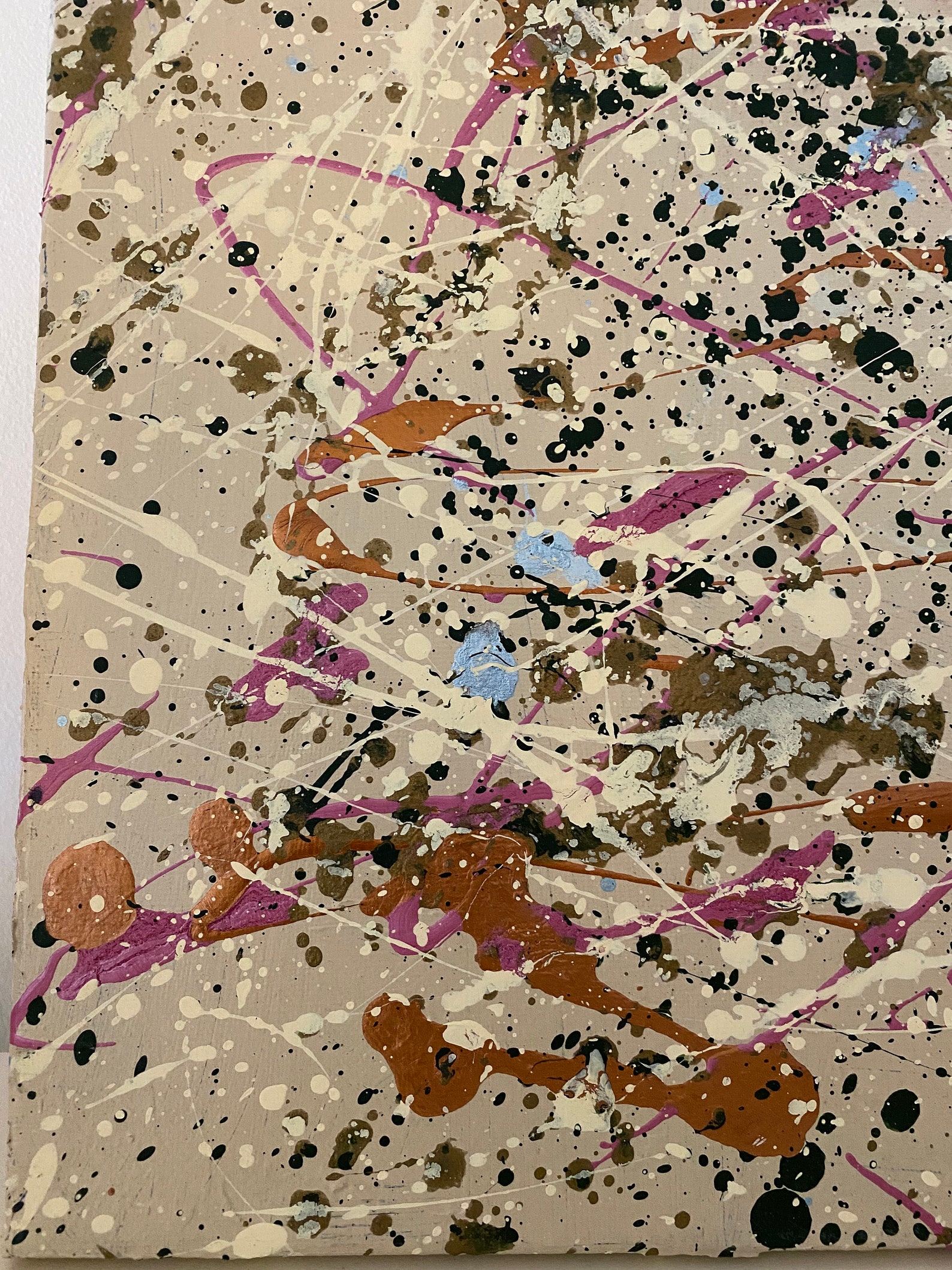 Jackson Pollock Style Abstract Expressionism Painting Canvas 16 X 20 ...