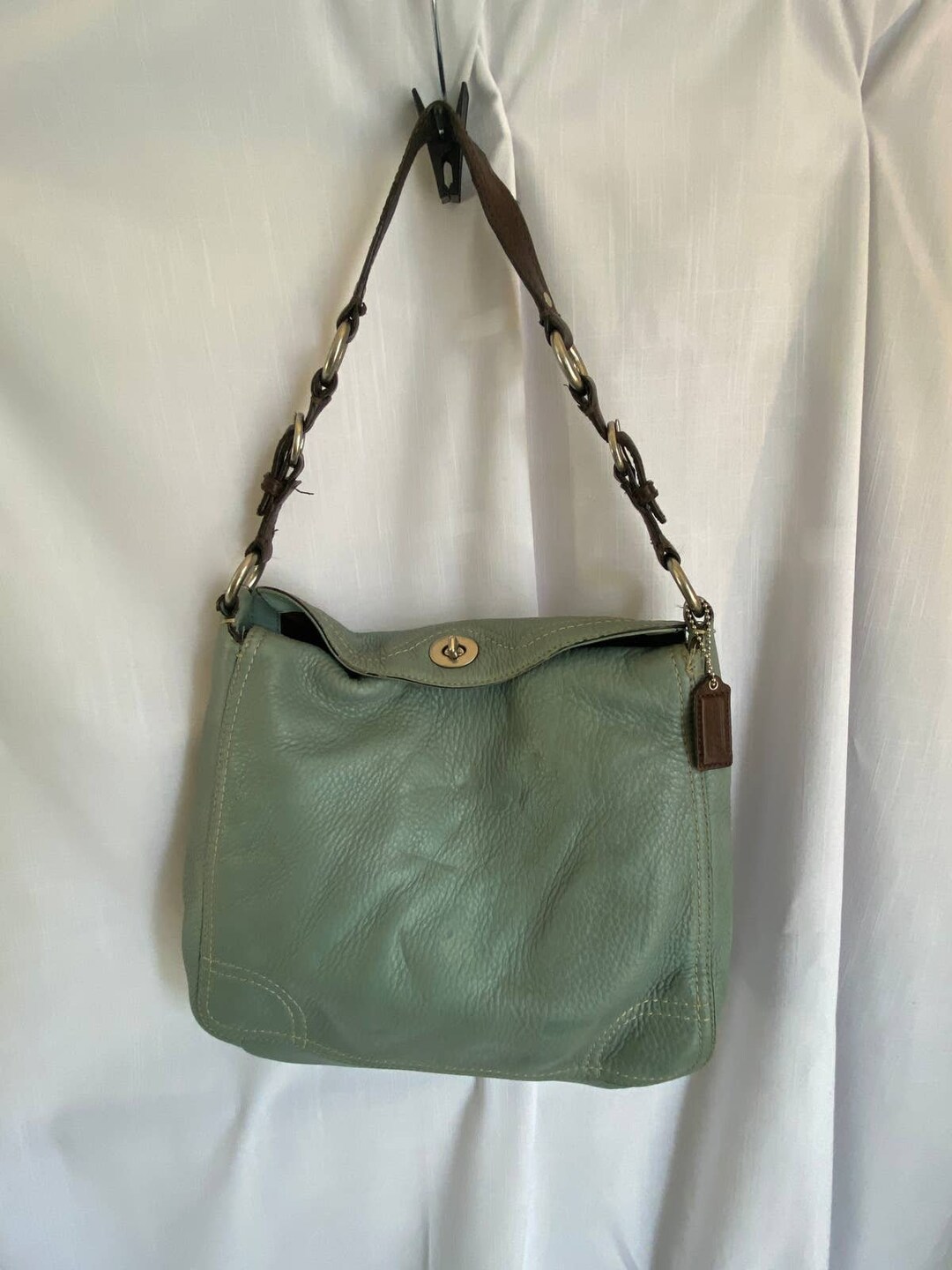 Coach Chelsea Sky Blue Leather Handbag Supple & Soft - Etsy