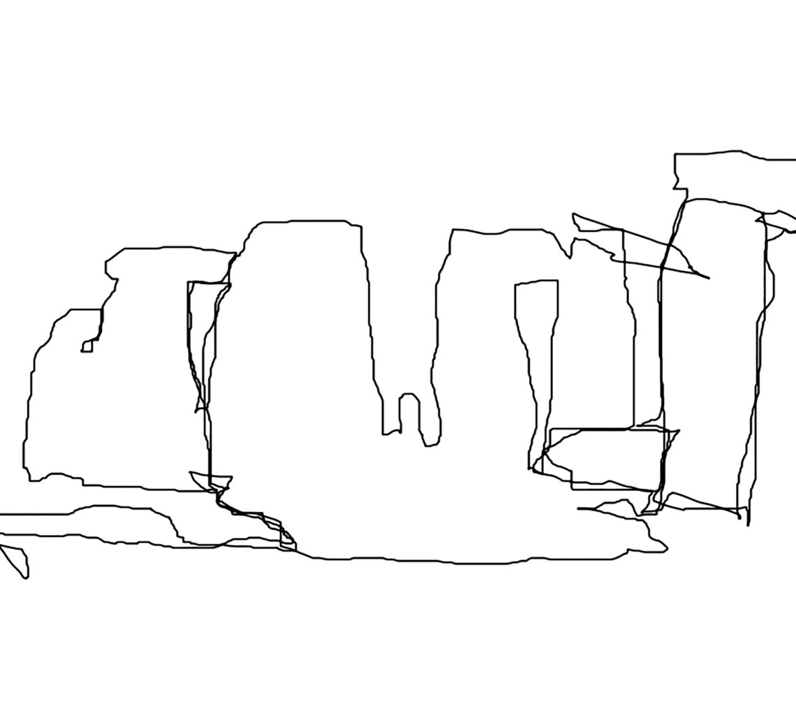 Stonehenge Abstract One Line Drawing Digital Print, Stonehenge Line Art ...