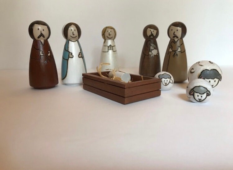 Complete Level 1 Catechesis of the Good Shepherd Peg Dolls Finished - Etsy