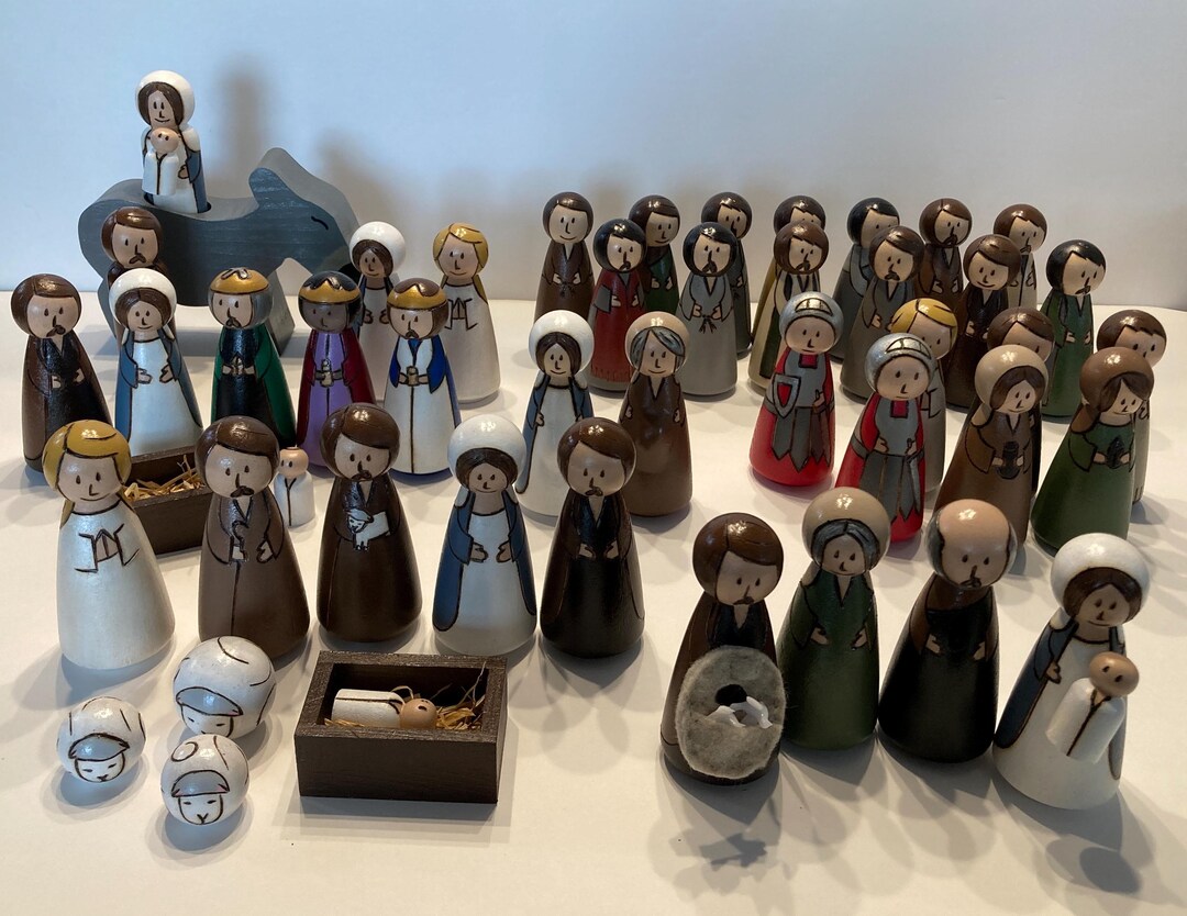 Complete Level 2 Catechesis of the Good Shepherd Peg Dolls- Finished - Etsy