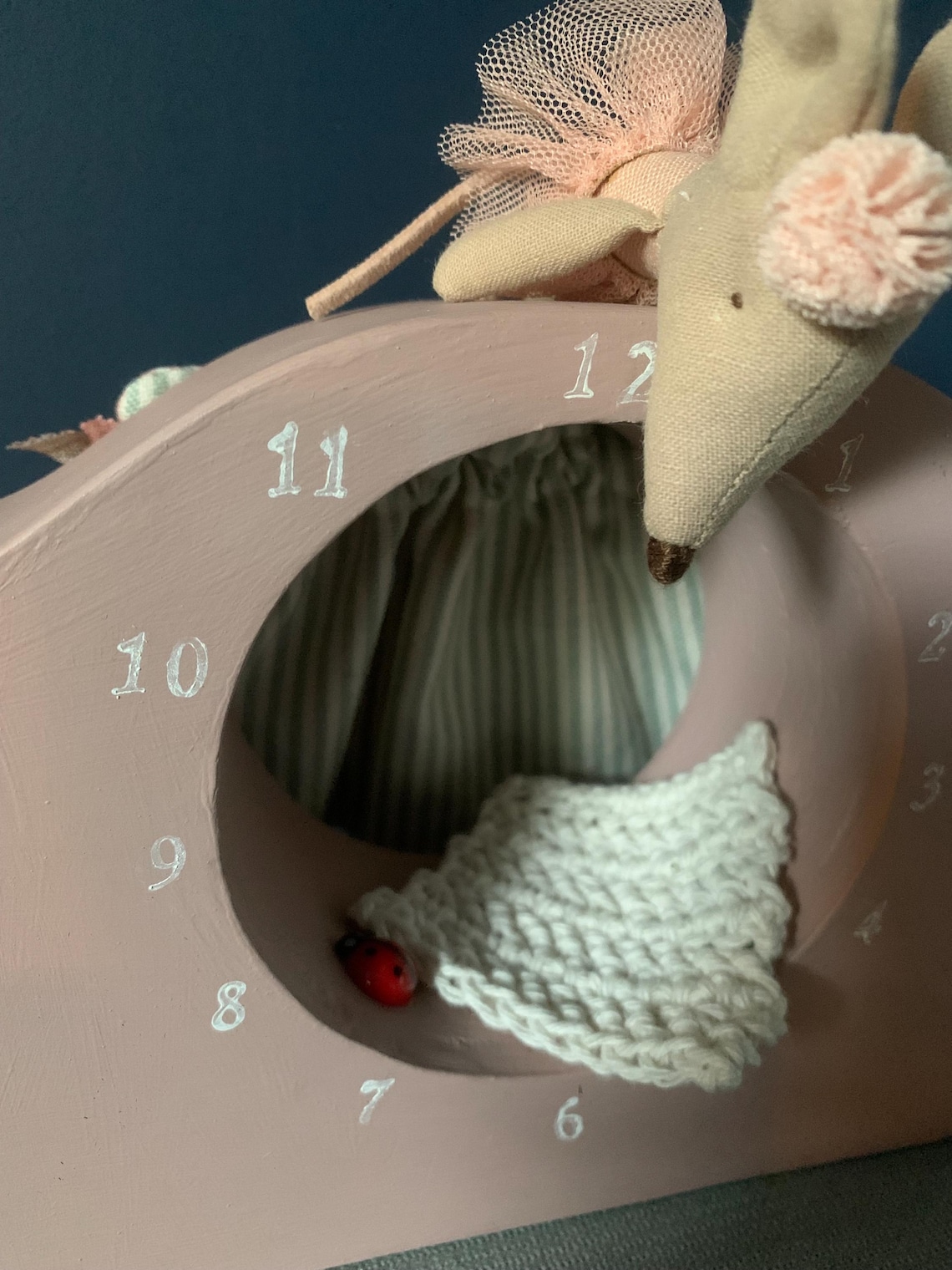 Clock Mouse House With Maileg Ballerina - Dusky Pink - Etsy UK