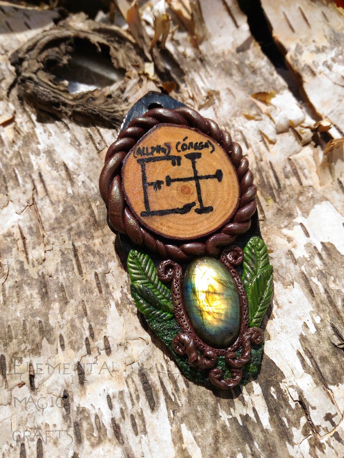 Lukkustafir Icelandic Magical Stave Luck Stave Pendant | Etsy