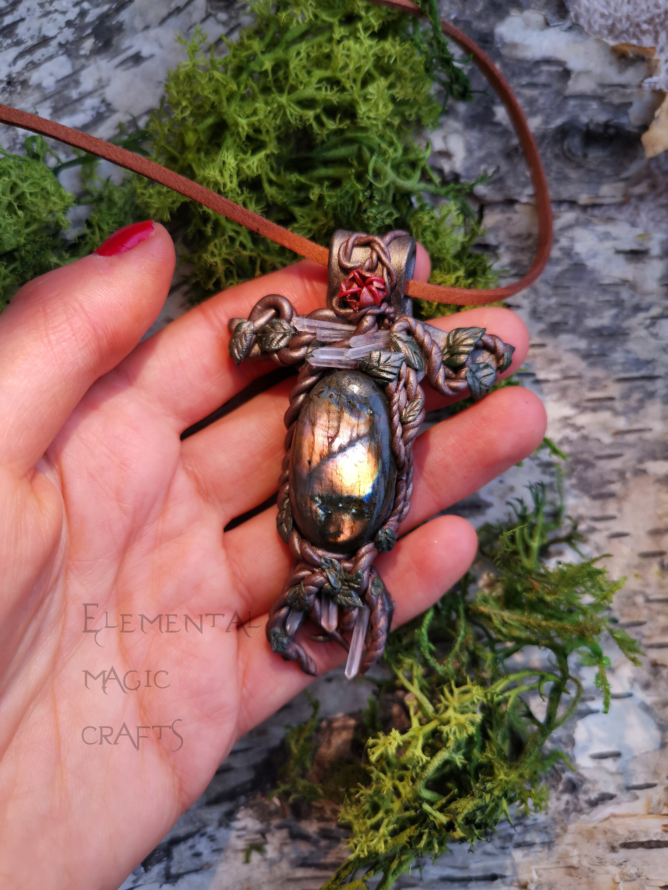 Jörð Pendant Norse Mythology Unisex Necklace Rare Labradorite - Etsy