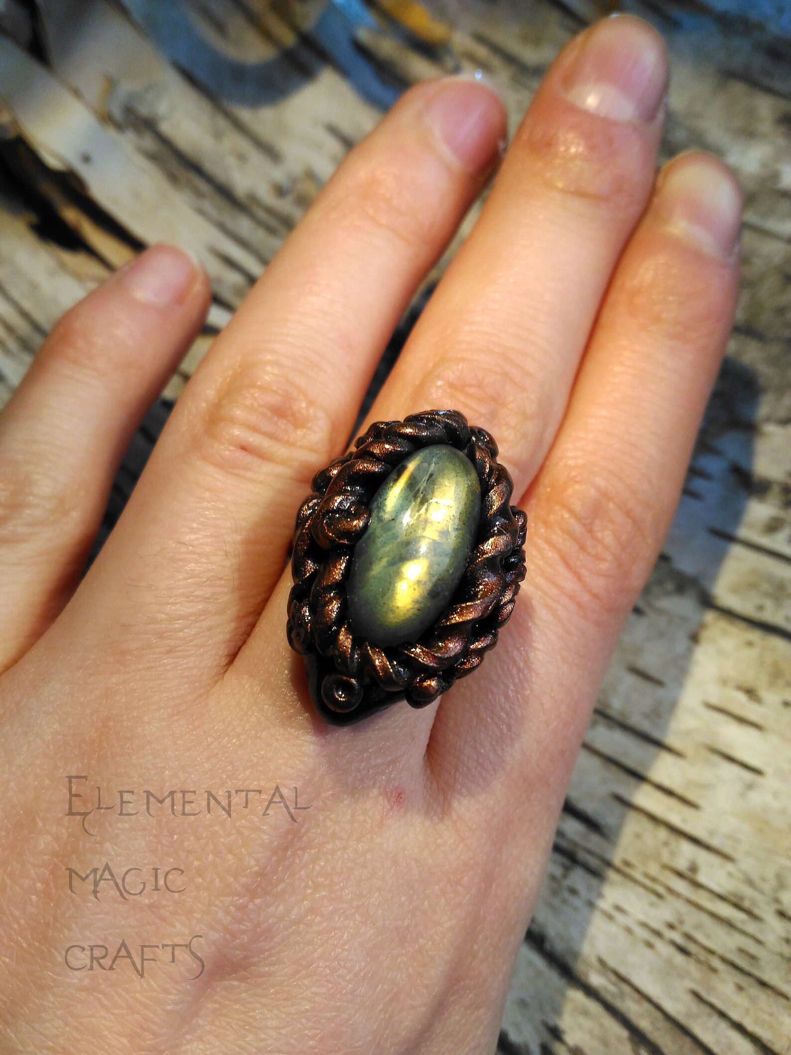 Athena Magic Ring Labradorite Spectrolite Gemstone Unique One - Etsy
