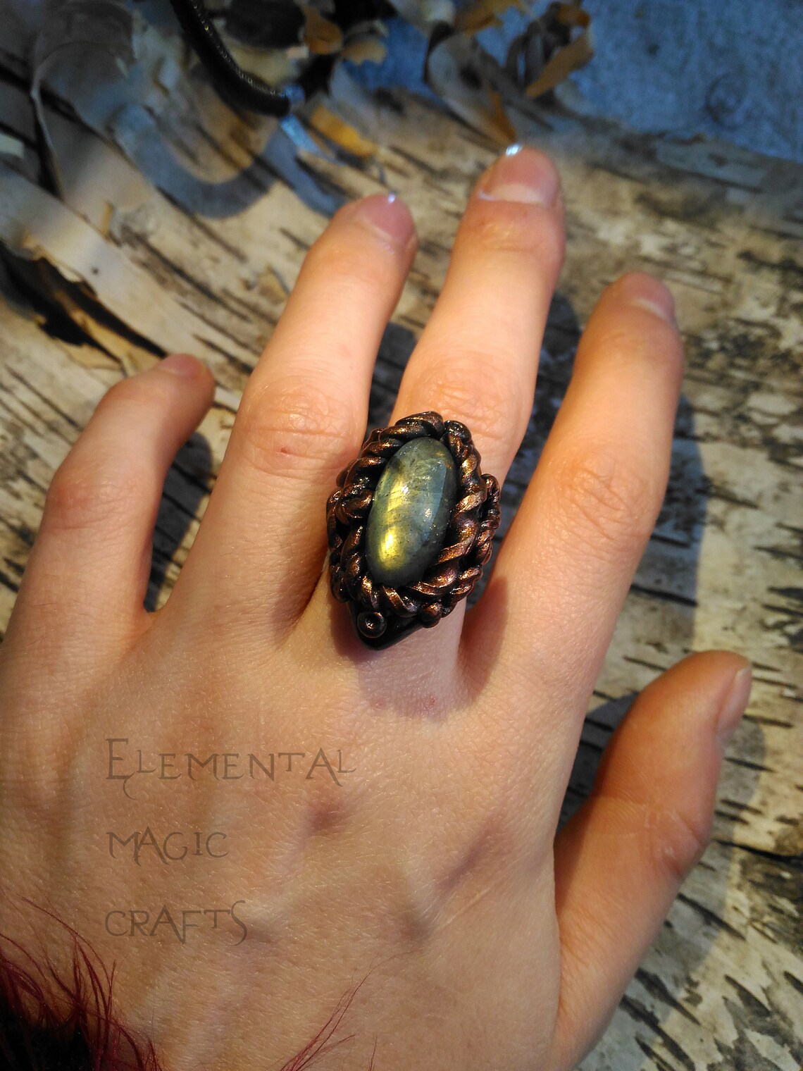 Athena Magic Ring Labradorite Spectrolite Gemstone Unique One - Etsy