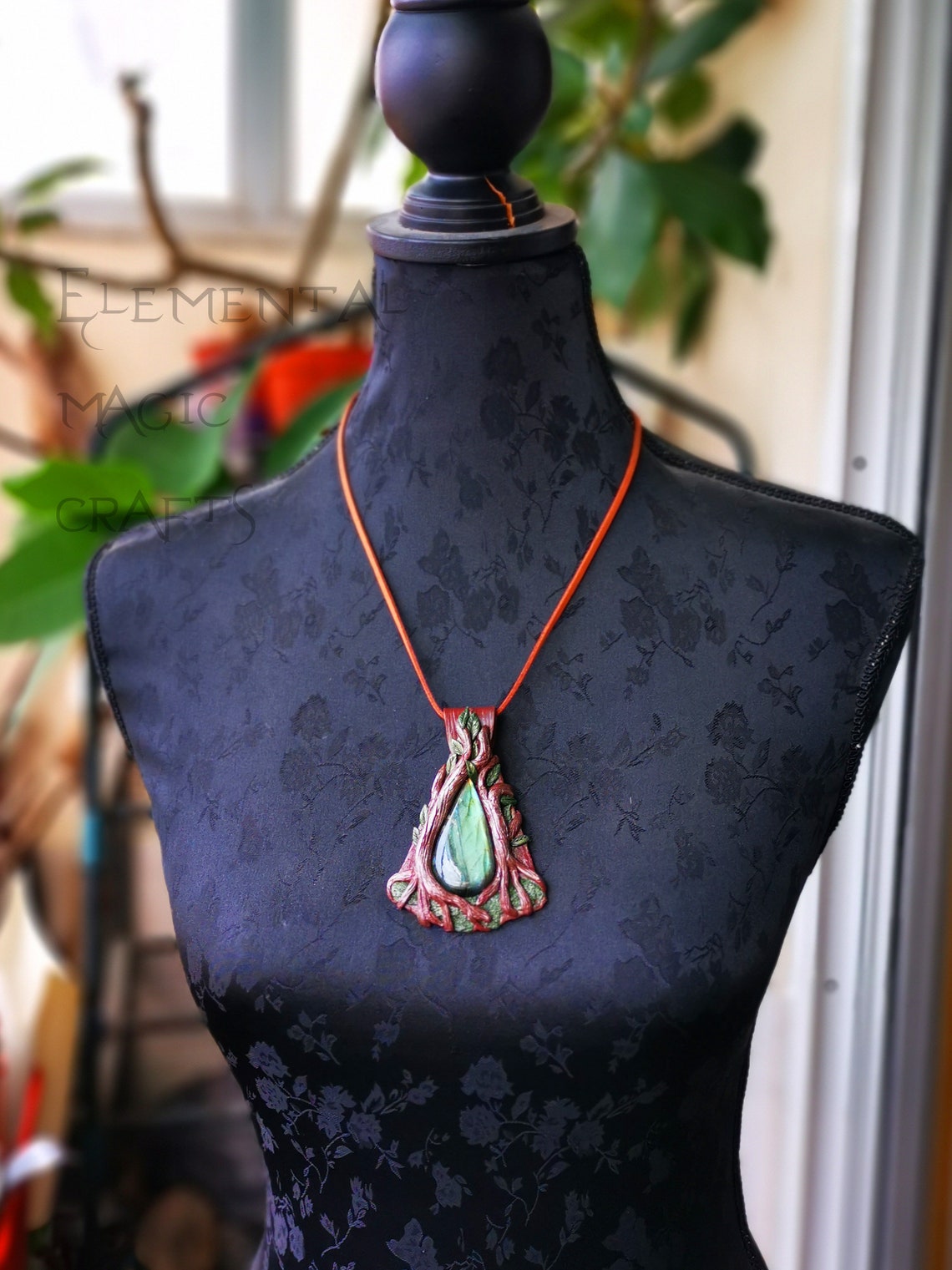 Gaia Gaea Great Mother Earth Goddess Pendant Orange - Etsy