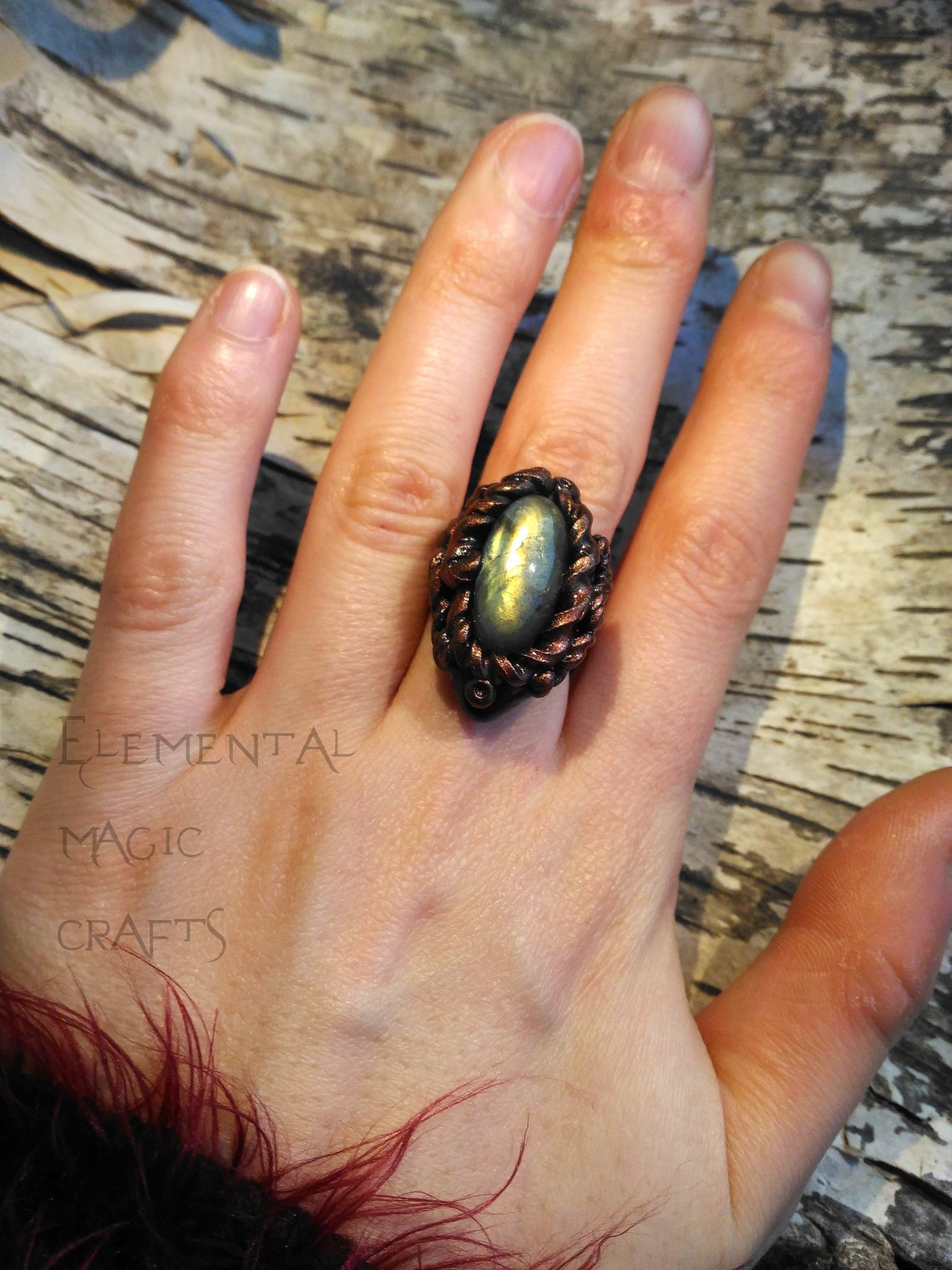 Athena Magic Ring Labradorite Spectrolite Gemstone Unique One - Etsy
