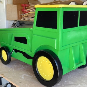 Toy Box for Boys Tractor Toy Box Chest Toy Storage Farm Toddler Toy Box ...