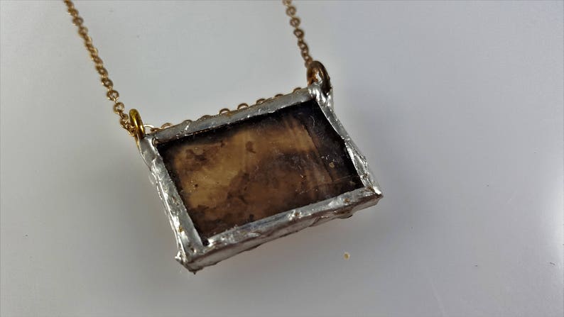 Tortoise Shell Wunderkammer Akupara Microscope Slide Necklace - Etsy