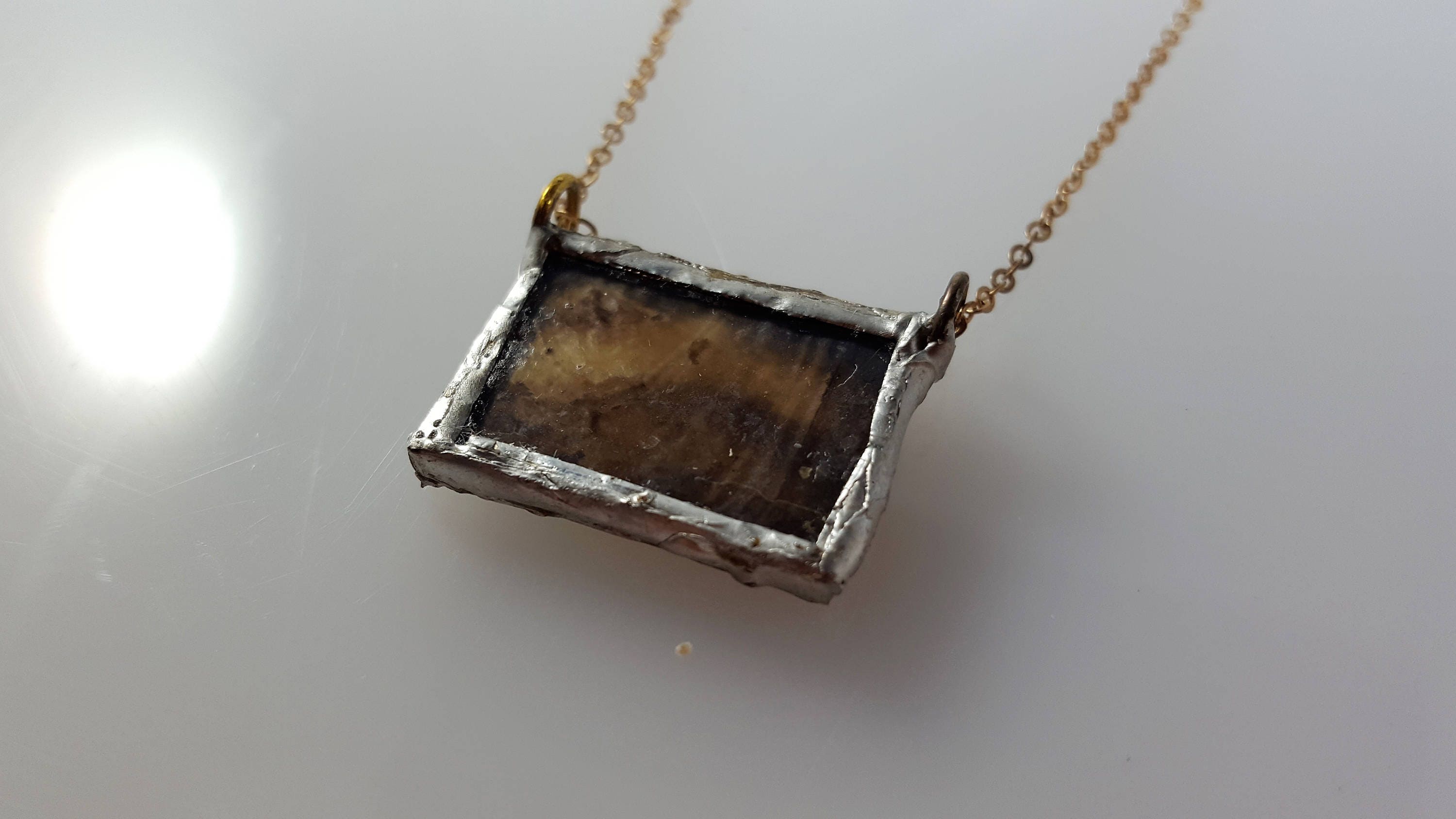 Tortoise Shell Wunderkammer Akupara Microscope Slide Necklace - Etsy