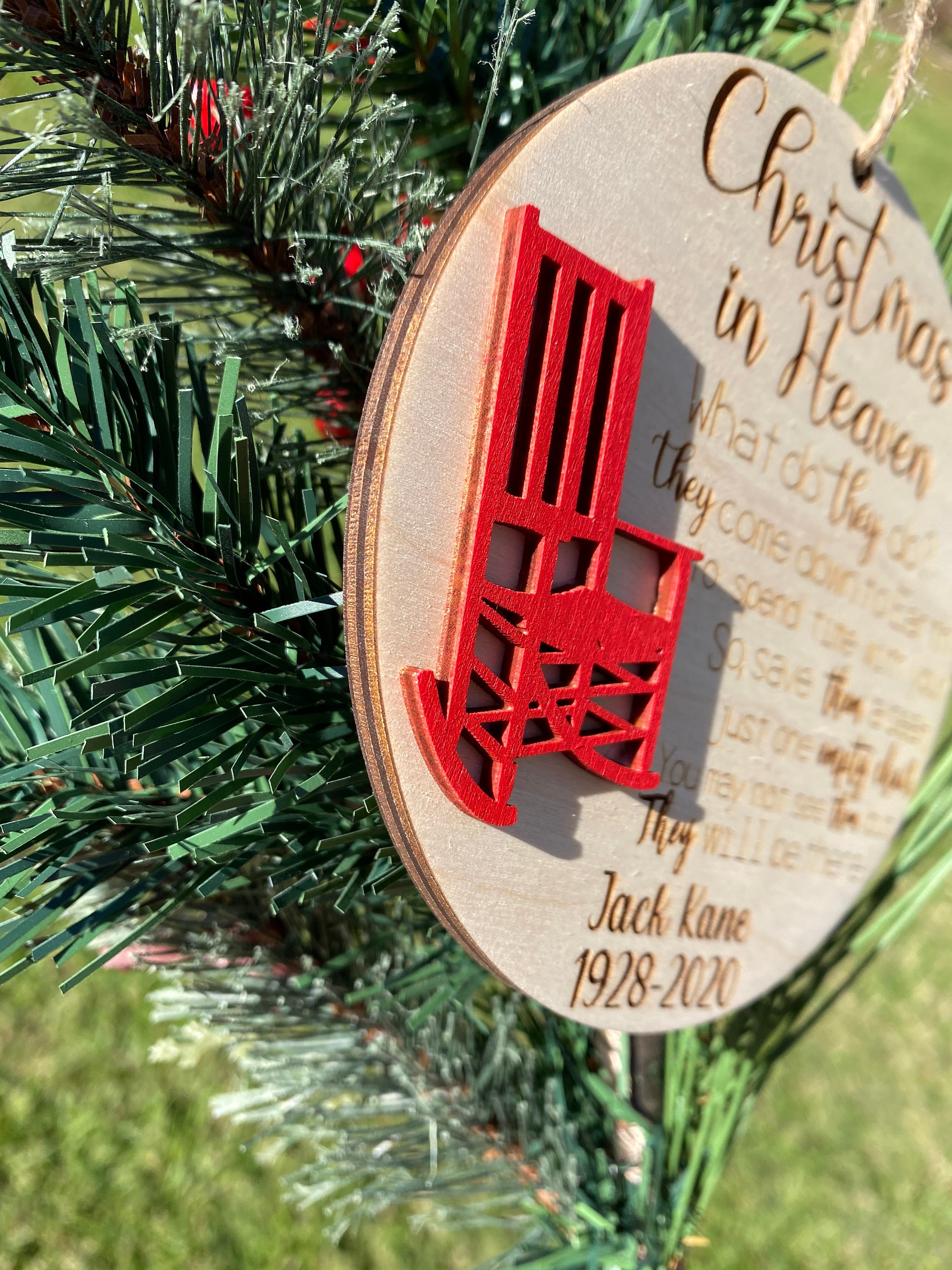 Customizable Memory Ornament Christmas Ornament Christmas | Etsy