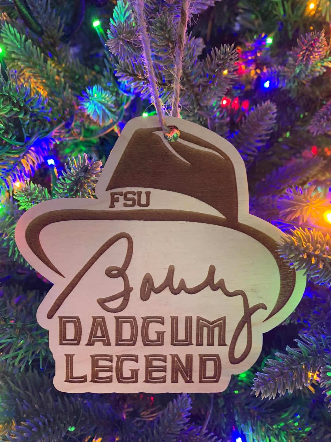 Bobby Bowden Ornament Bobby Bowden Dadgum Legend Florida - Etsy