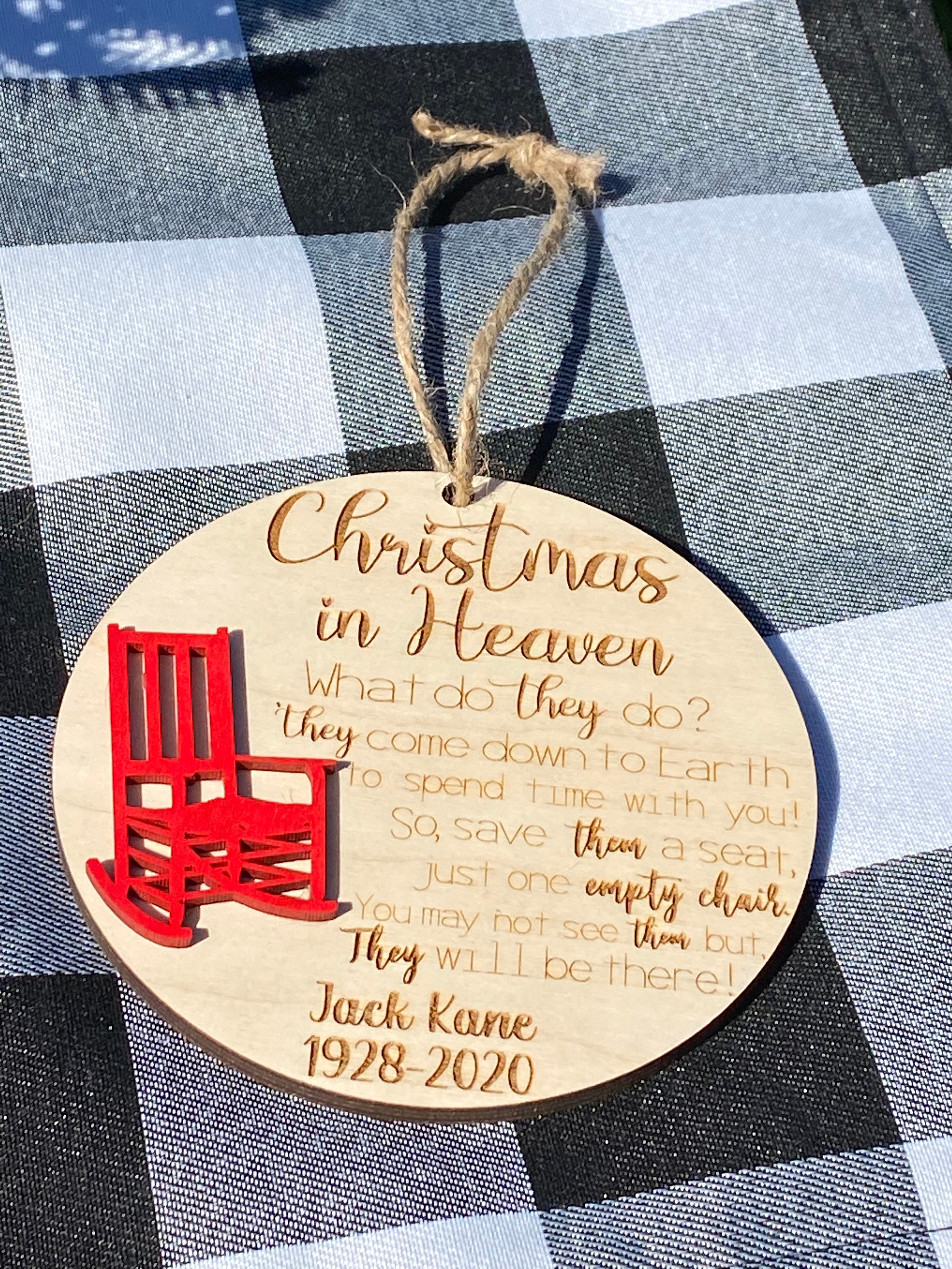 Customizable Memory Ornament Christmas Ornament Christmas | Etsy