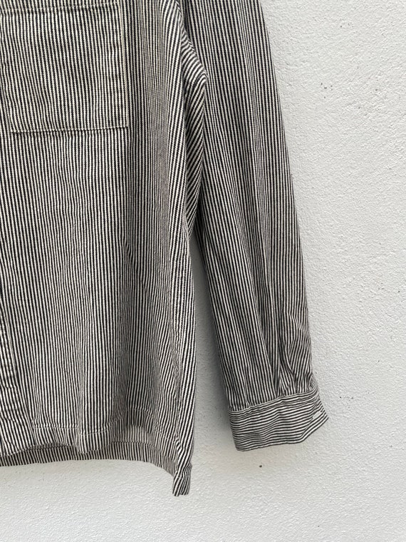 Vintage Subciety Hickory Striped Work Shirt / Subciet… - Gem
