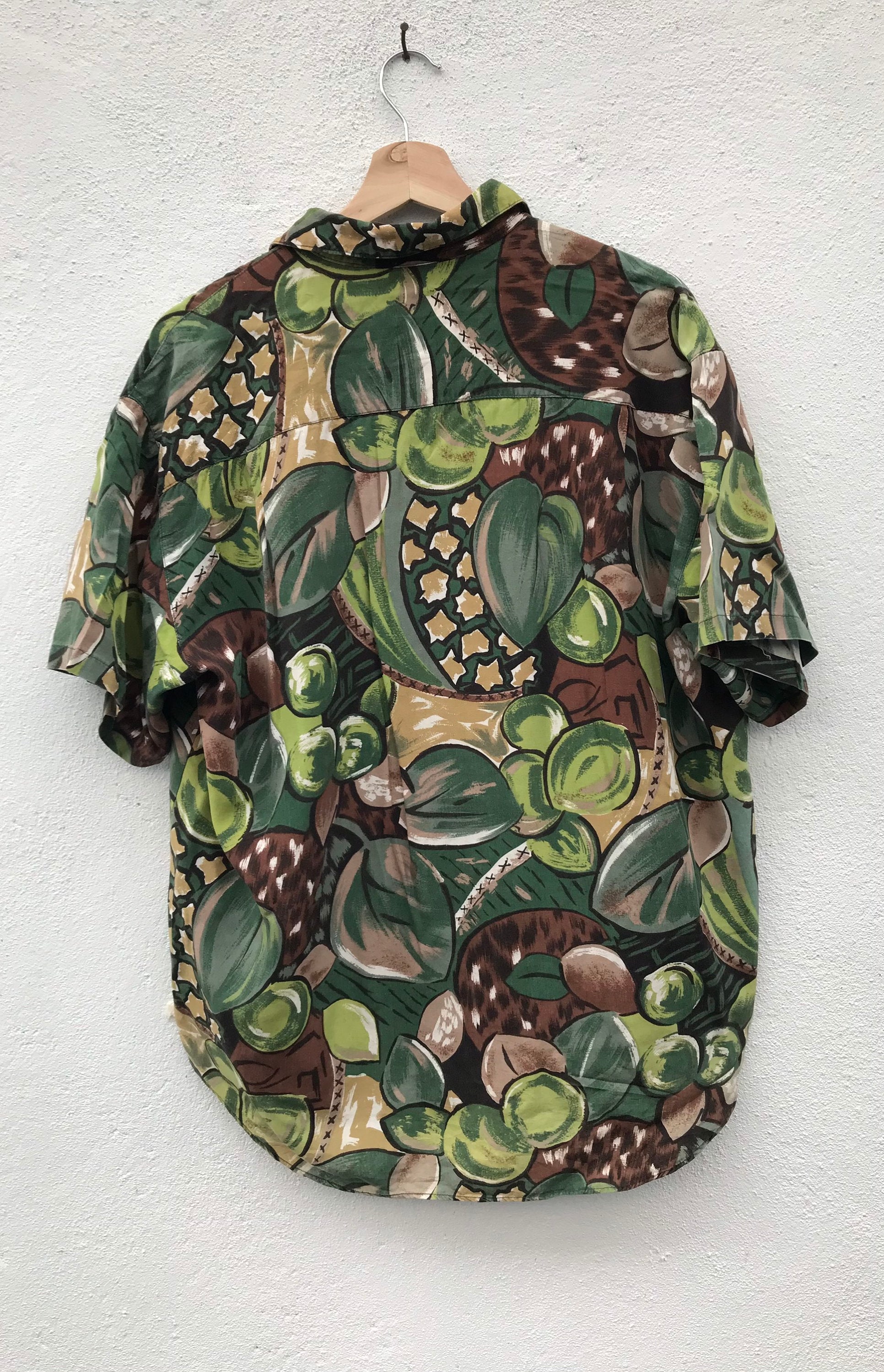 Vintage Studio Club Floral Shirt Size Large / Abstract Shirt Art Design ...