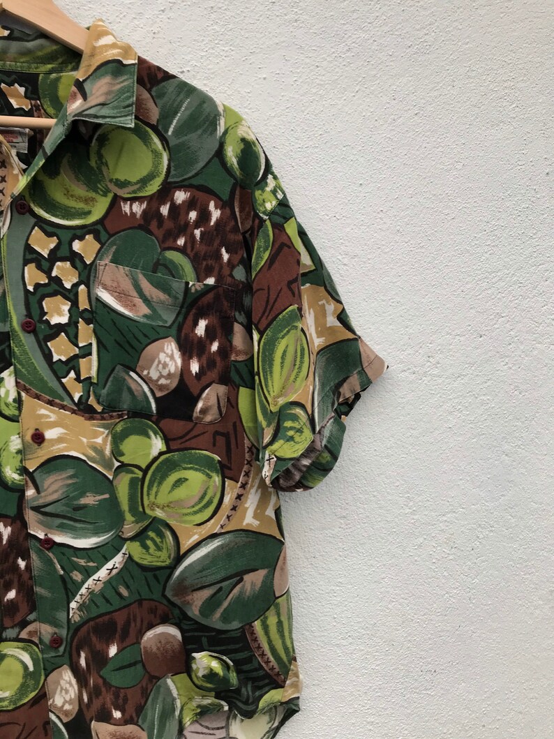 Vintage Studio Club Floral Shirt Size Large / Abstract Shirt Art Design ...