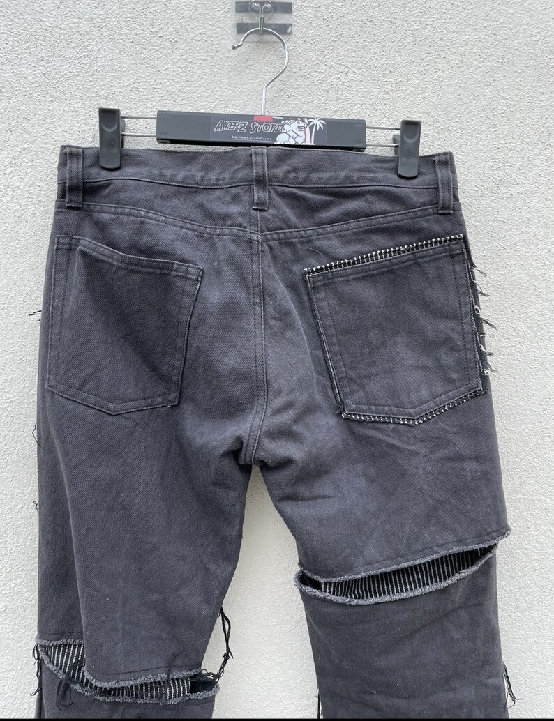 RUPERT EDGE Distressed Denim Jeans Made in Japan - Etsy