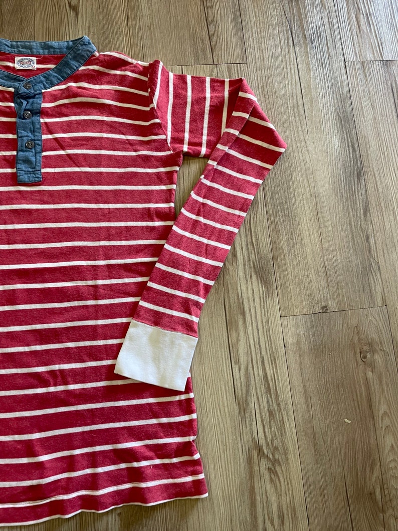 Rare Vintage Full Count 3 Buttons Sleeves Striped T Shirts - Etsy