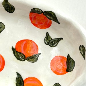 Orange Clay Jewelry Dish, Trinket Dish, Handmade MADE TO ORDER - Etsy