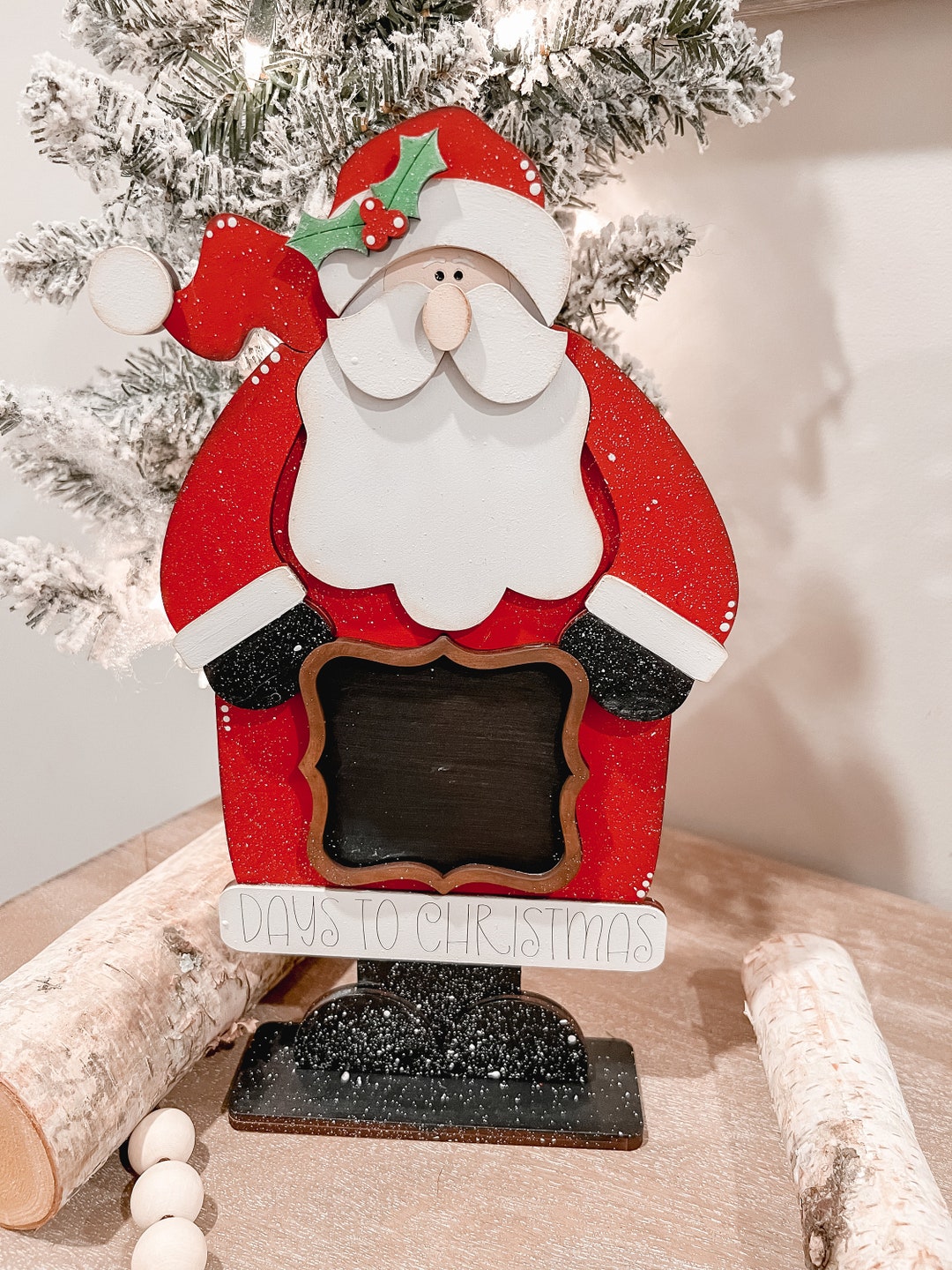 Christmas Countdown Santa | Santa Decoration | Christmas Decor ...