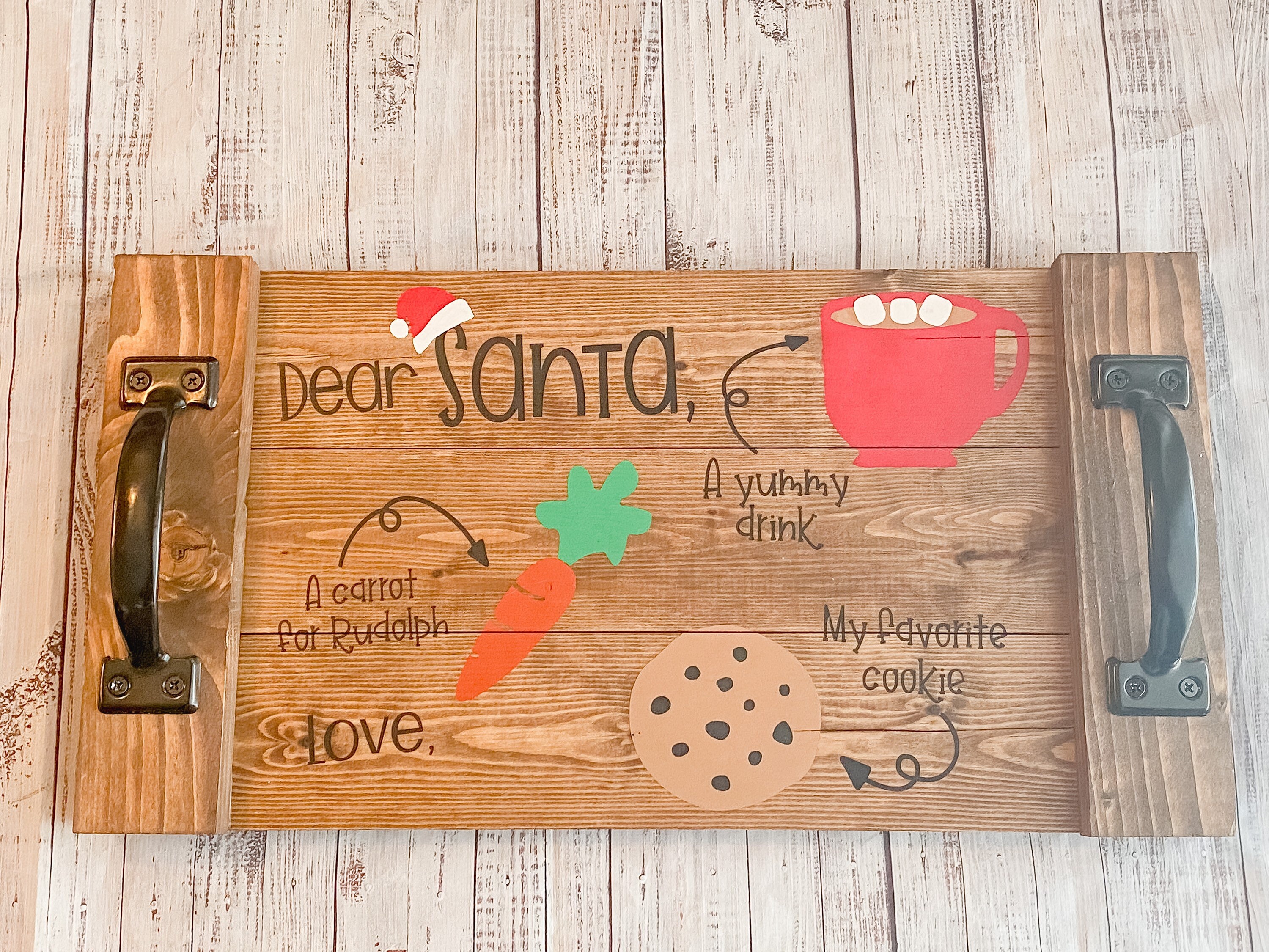 Custom Santa Tray | Personalized Santa Tray | Cookies for Santa ...