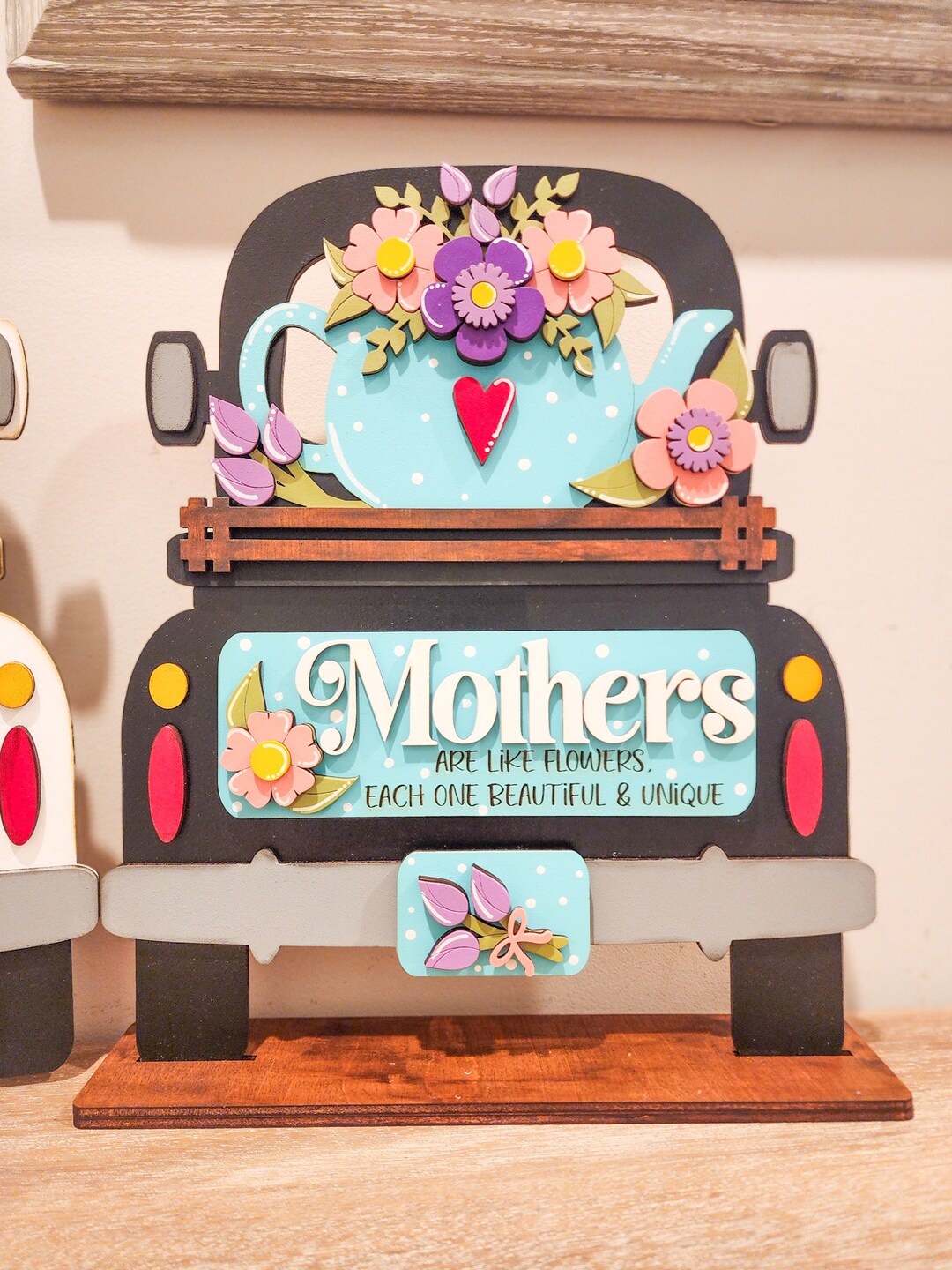 Mother's Day Teapot Truck Insert | Truck Door Hanger | Seasonal Decor ...