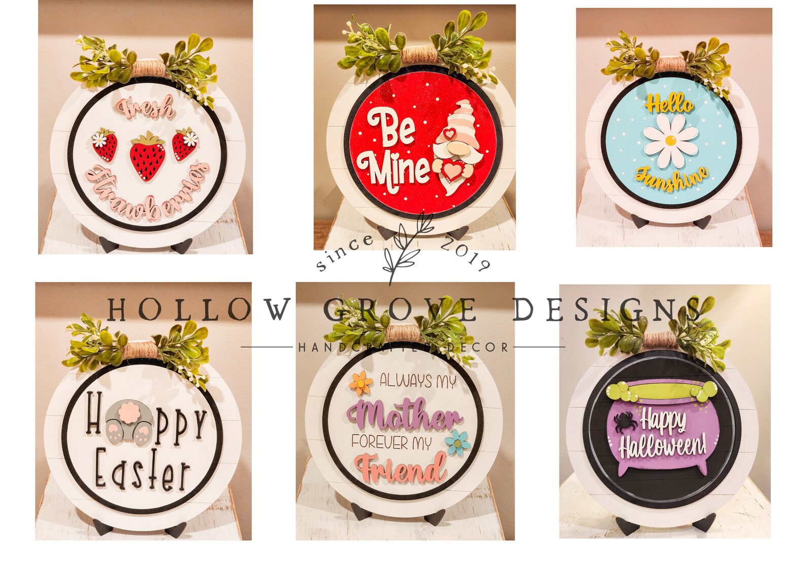 Interchangeable Round Sign Inserts | Interchangeable Inserts | Seasonal ...