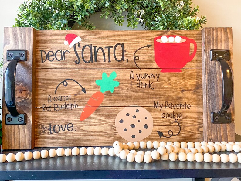 Custom Santa Tray | Personalized Santa Tray | Cookies for Santa ...