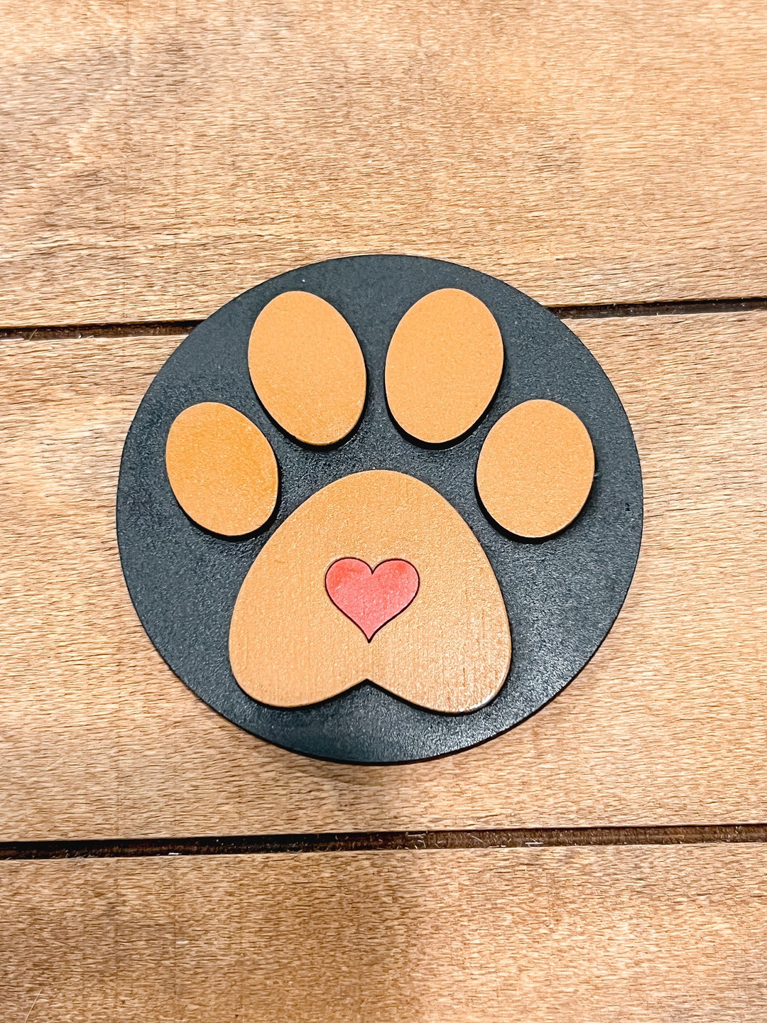 Dog Paw 3-inch Insert for Interchangeable Seasonal Sign ...