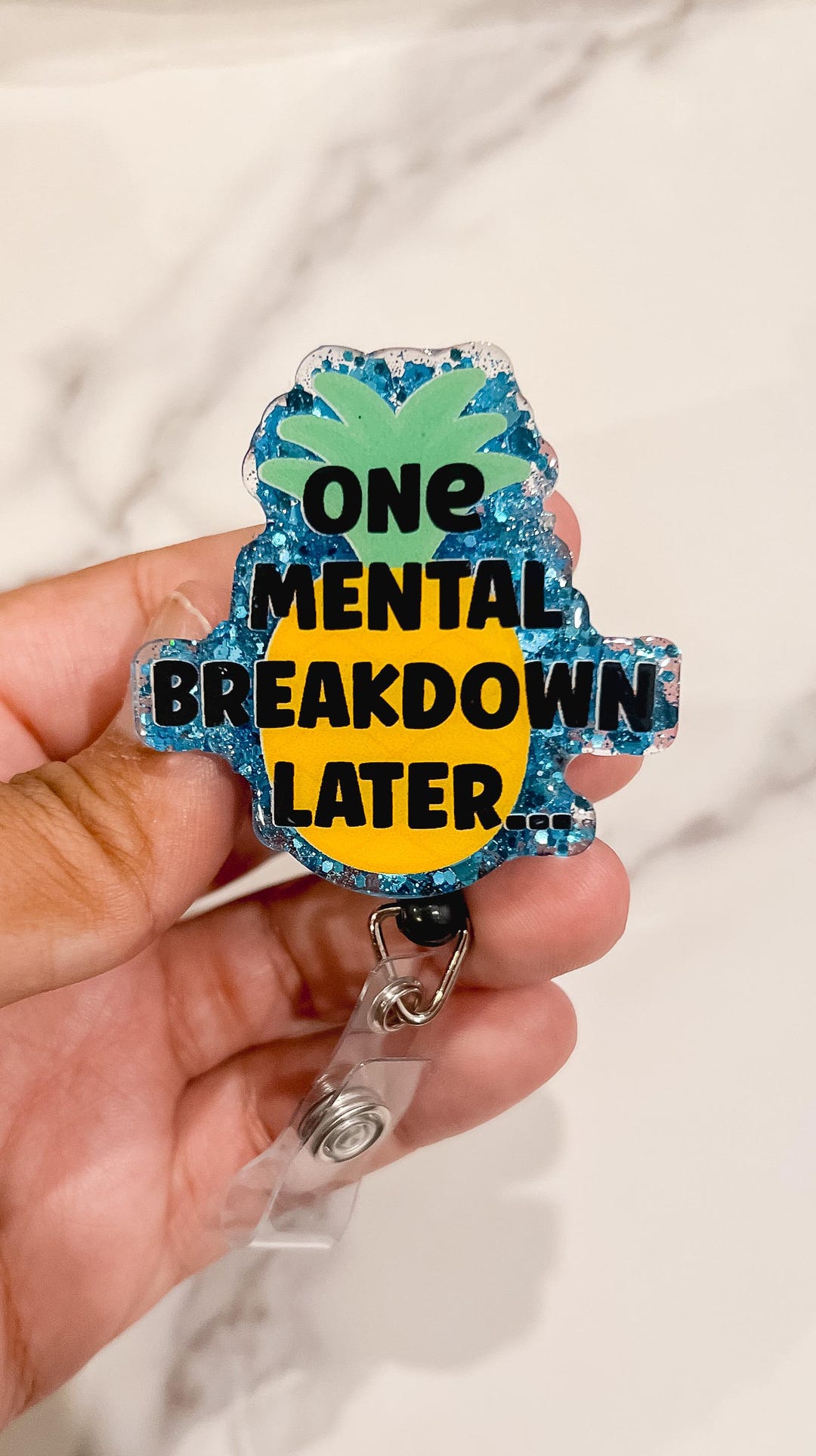 One Mental Break Down Later Badge Reel| ID Holder | Interchangeable ...