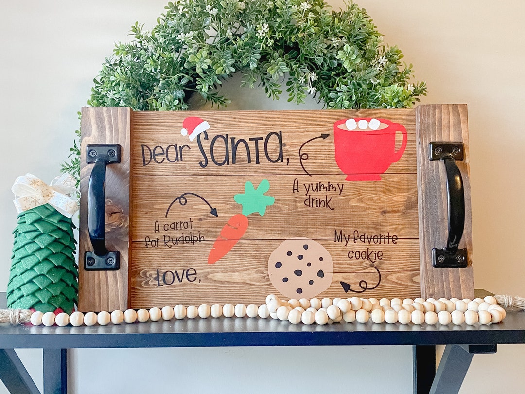 Custom Santa Tray | Personalized Santa Tray | Cookies for Santa ...