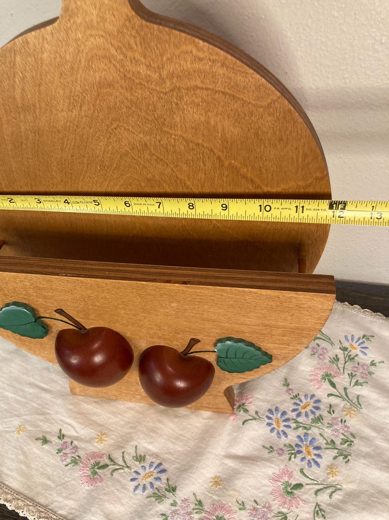 Apple Paper Plate Holder Wooden Vintage Country Kitchen Decor - Etsy