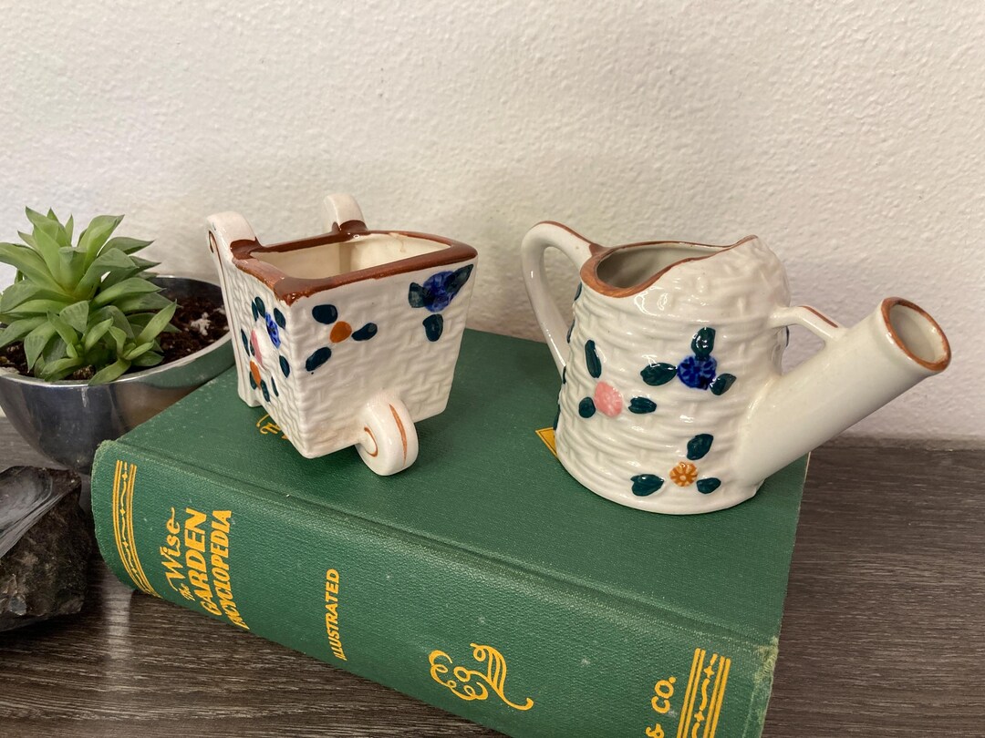 Vintage Nasco Floral Creamer & Sugar Set: Hand-painted Japan Ceramic ...