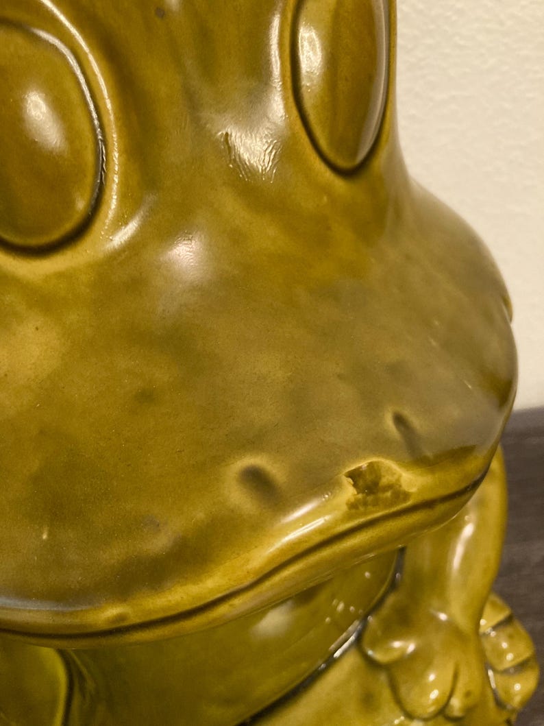 Vintage Neil the Frog Cookie Jar 1970 's Sears Ceramic Canister 906 USA ...