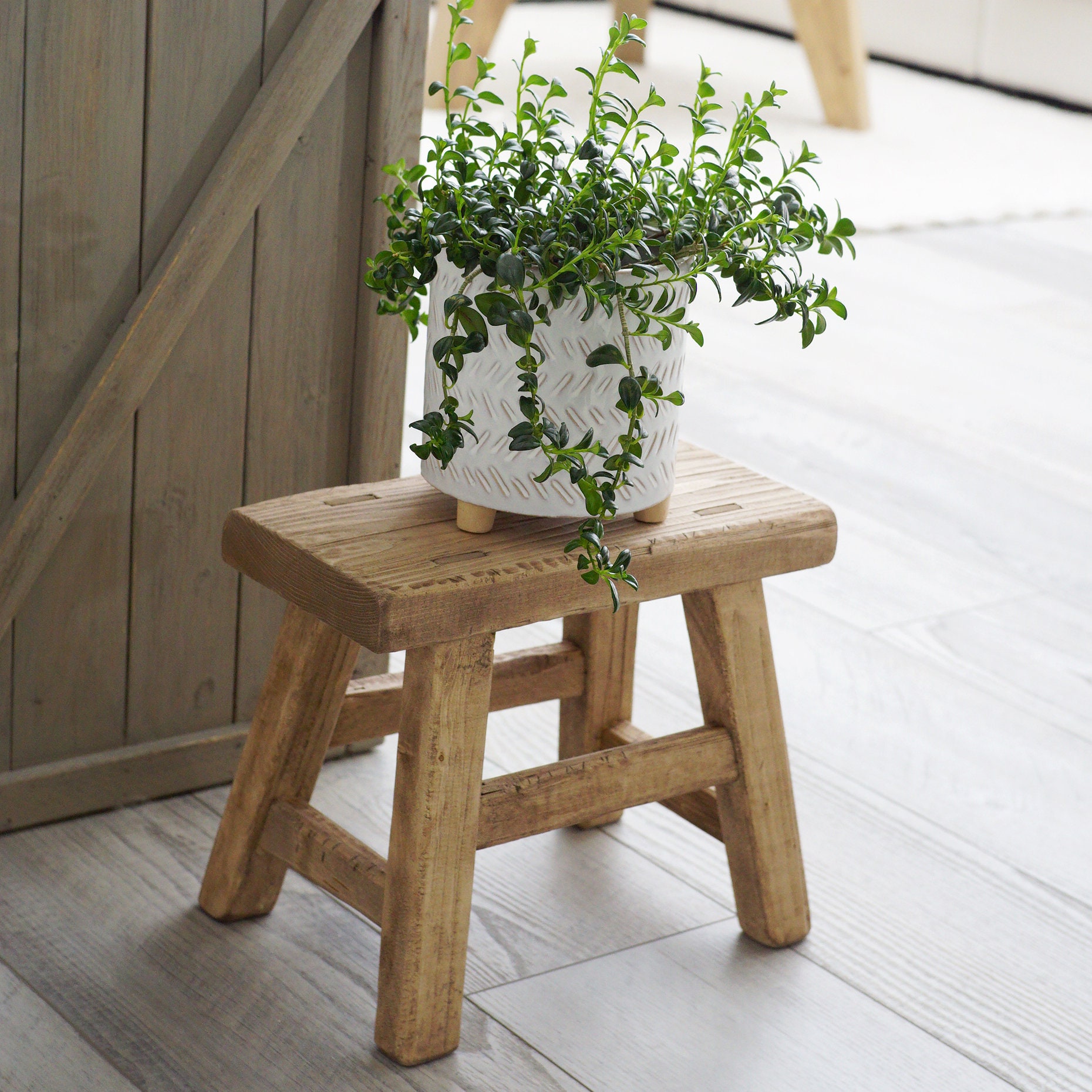 Step Stool Decor Wooden Stool Rustic Handmade Vintage Style - Etsy