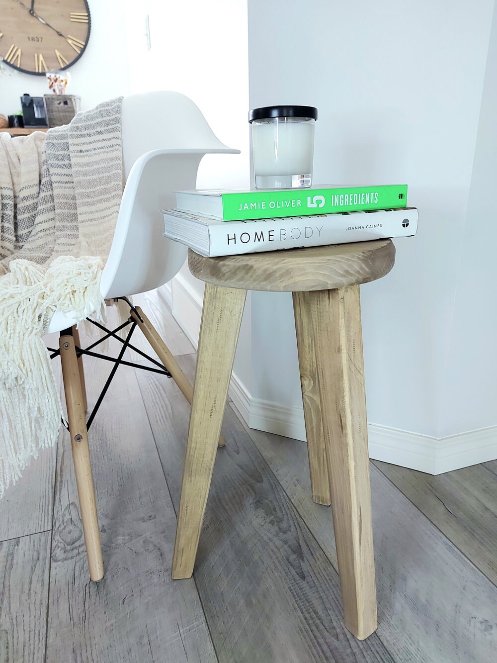 Wooden Decor Stand, Stool Rustic Vintage Look Accent Piece Handmade - Etsy