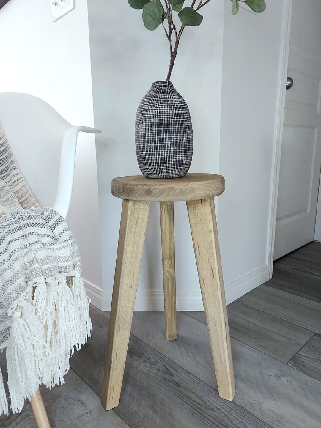 Wooden Decor Stand, Stool Rustic Vintage Look Accent Piece - Etsy