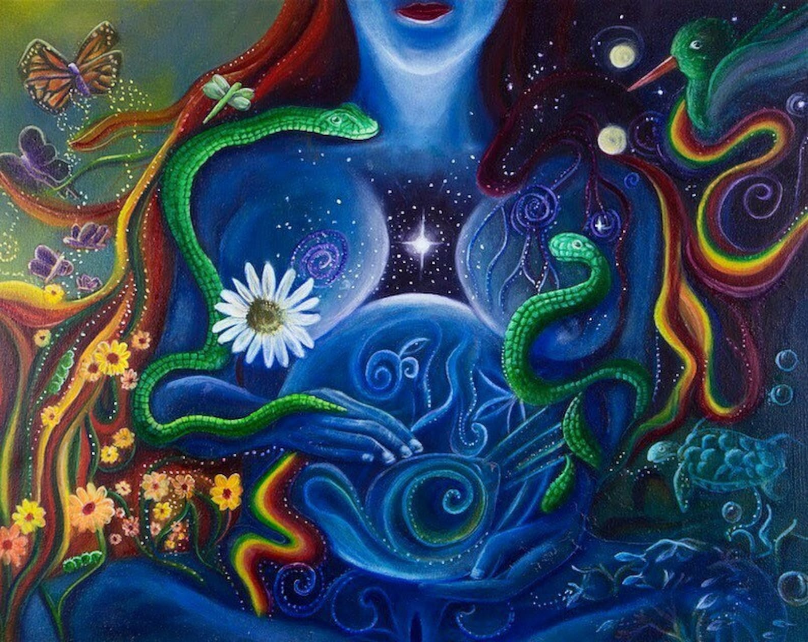 Mother Earth Goddess Art Print - Etsy