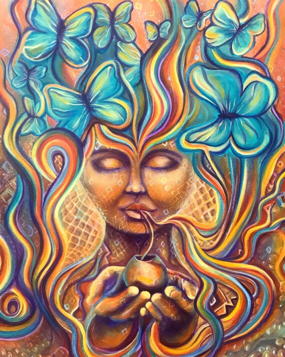Curandera Ayahuasca Healer Art Prints | Etsy