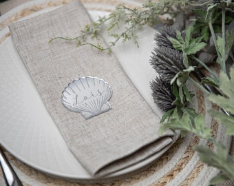 Shell Name Card Wedding - Etsy