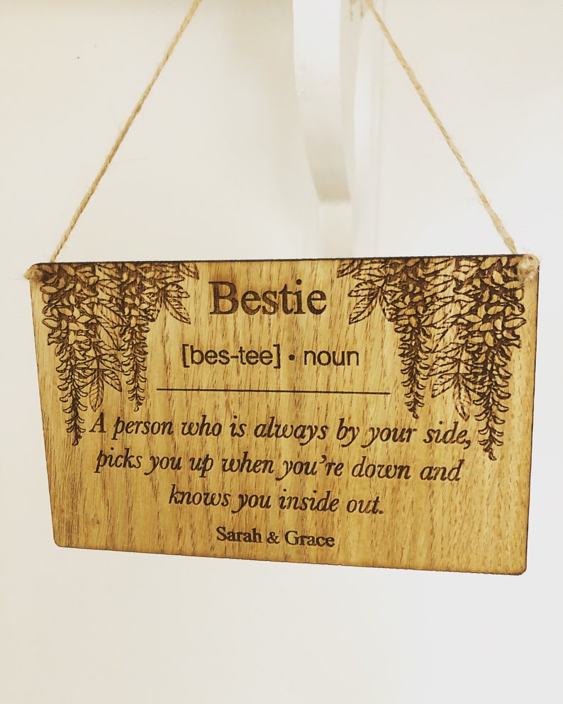 Bestie Sign Bestie Gift Best Friend Gift Idea Definition | Etsy