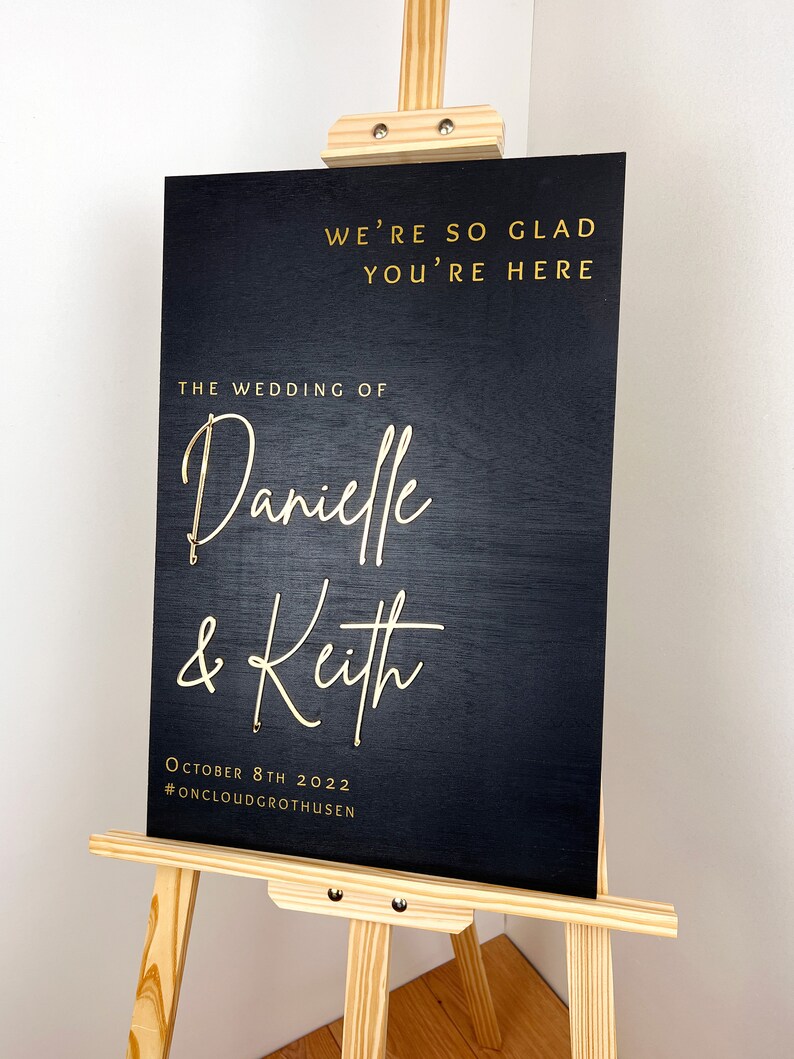 Personalised A3 A2 A1 Acrylic Wedding Welcome Sign Bridal - Etsy UK