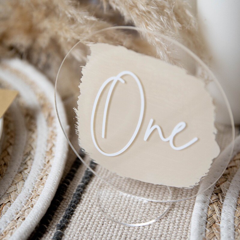 Circle Table Numbers - Etsy