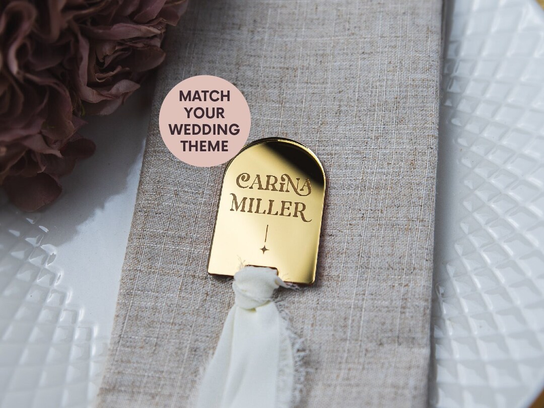 Personalised Place Names, Wedding Place Card, Table Place Name, Guest ...