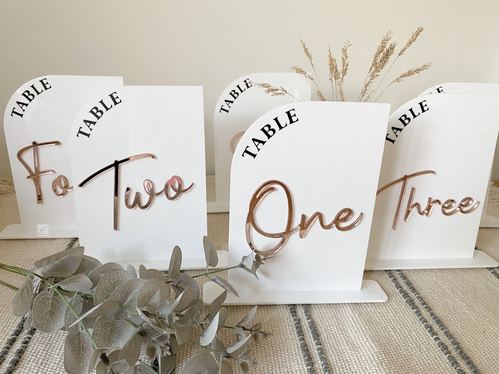 Acrylic Table Numbers Centrepiece Modern Wedding Decor - Etsy UK