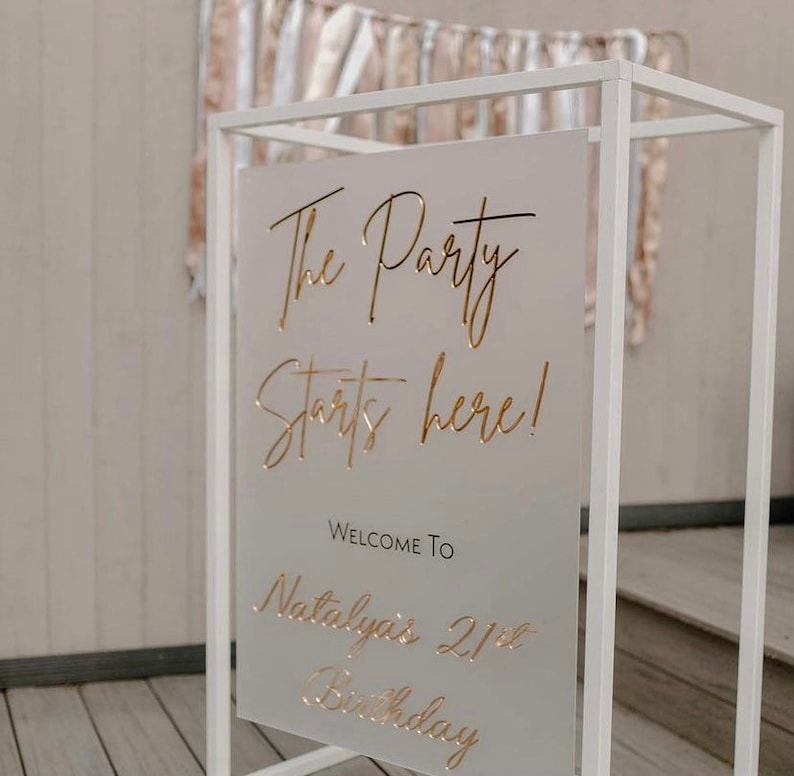 Party Entrance Sign Personalised Occasion Sign Wedding - Etsy